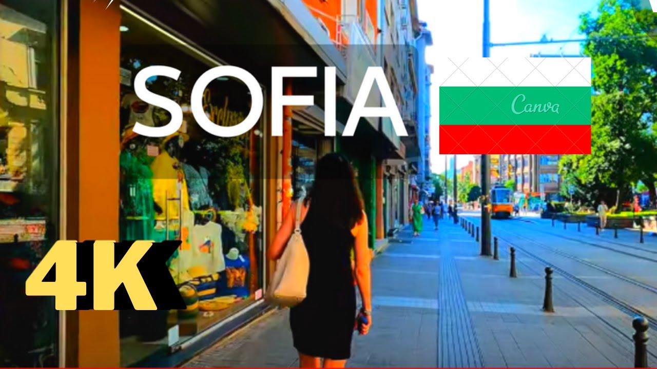 Walking in Sofia, Bulgaria 🇧🇬: Graf Ignatiev Street/ Ulitsa Graf ...