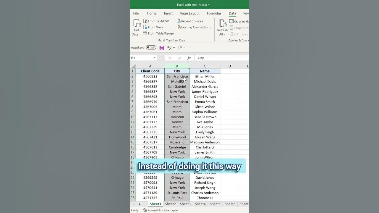 How to easily move columns in Excel #excel #exceltips #spreadsheets - YouTube