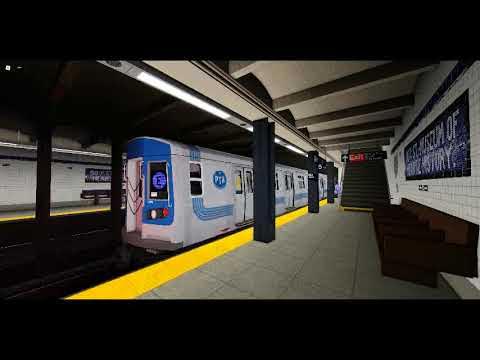 ROBLOX Railfanning at PTA Subway Fifth Av Lines S47E28: PST-2R (E) Train at 80 St MoHH - YouTube