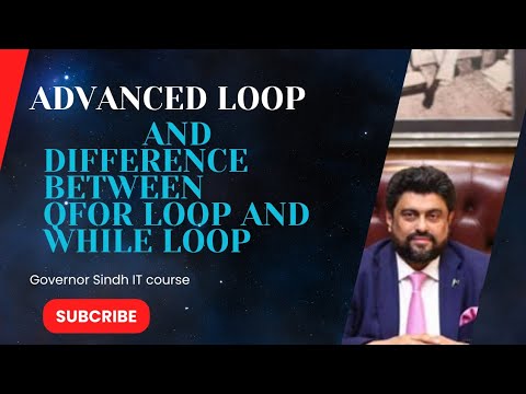 ADVANCE LOOP Difference between For loop and While loop - YouTube