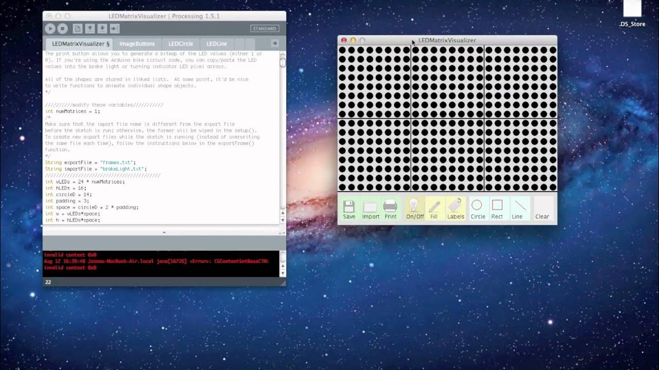 Processing: LED Matrix Visualizer - YouTube