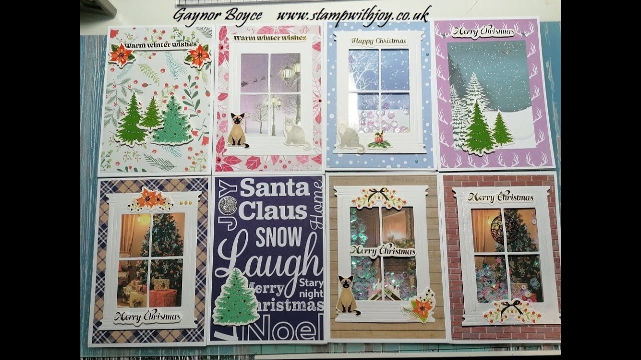 8 Christmas Cards from the Papercraft Essentials Magazine - YouTube