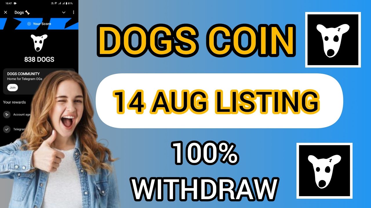 Dogs Coin Listing Confirm on 14 August !! Dogs Coin Withdraw New Update ...