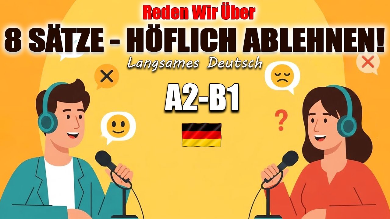 20 NEIN sagen auf Deutsch! 💬 8 höfliche Formulierungen A2 B1 - YouTube