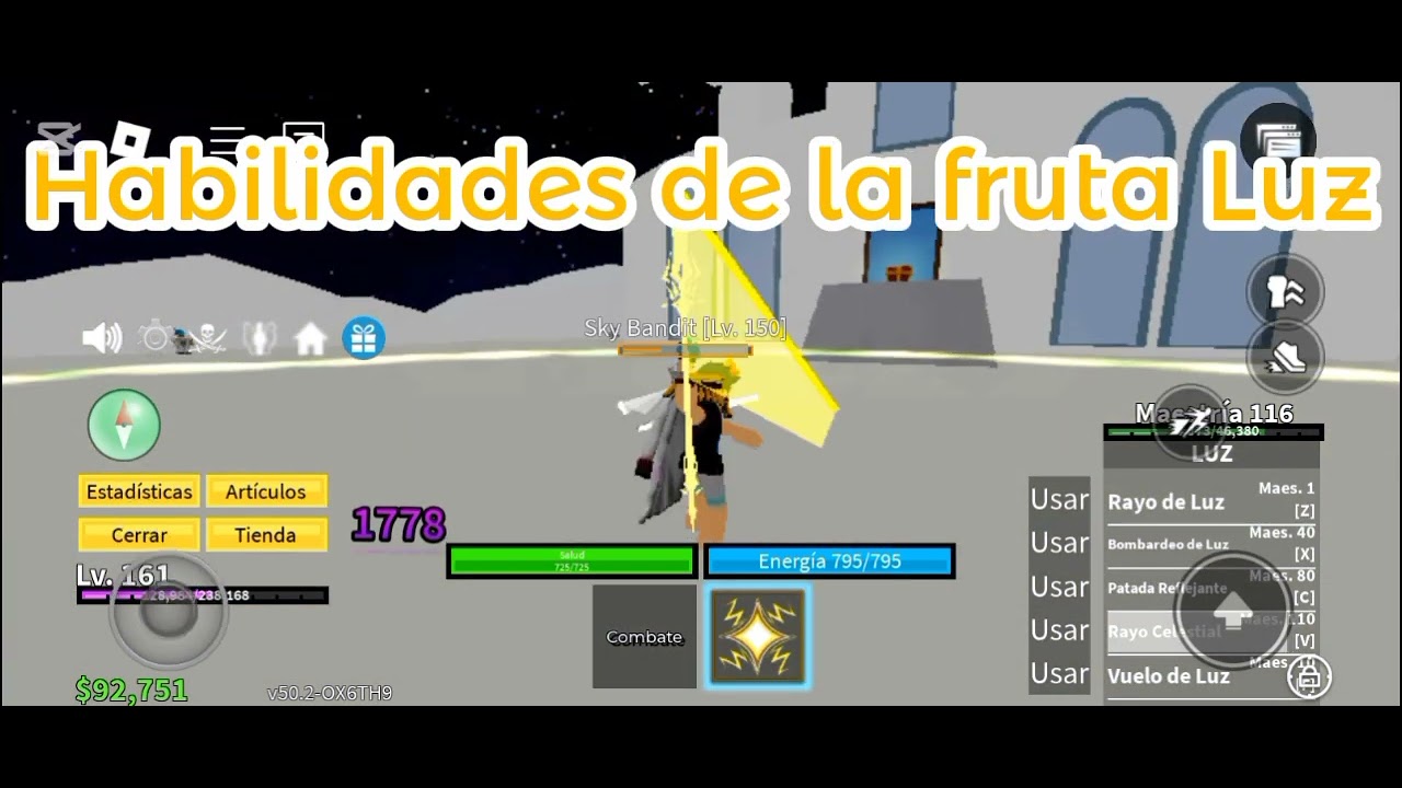 Habilidades de la fruta LUZ - YouTube