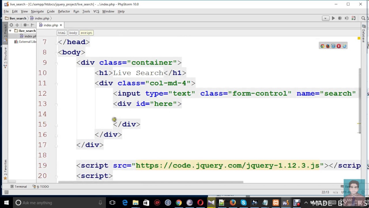 jQuery-ajax live search bangla tutorial (part-1) - YouTube