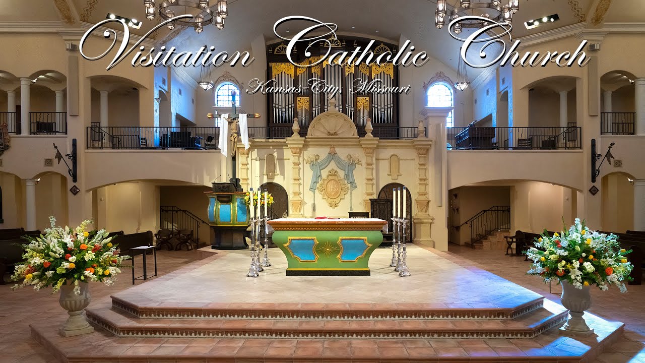 8:15am School Mass , Visitation Catholic Church. Kansas City, MO. 4/21 ...