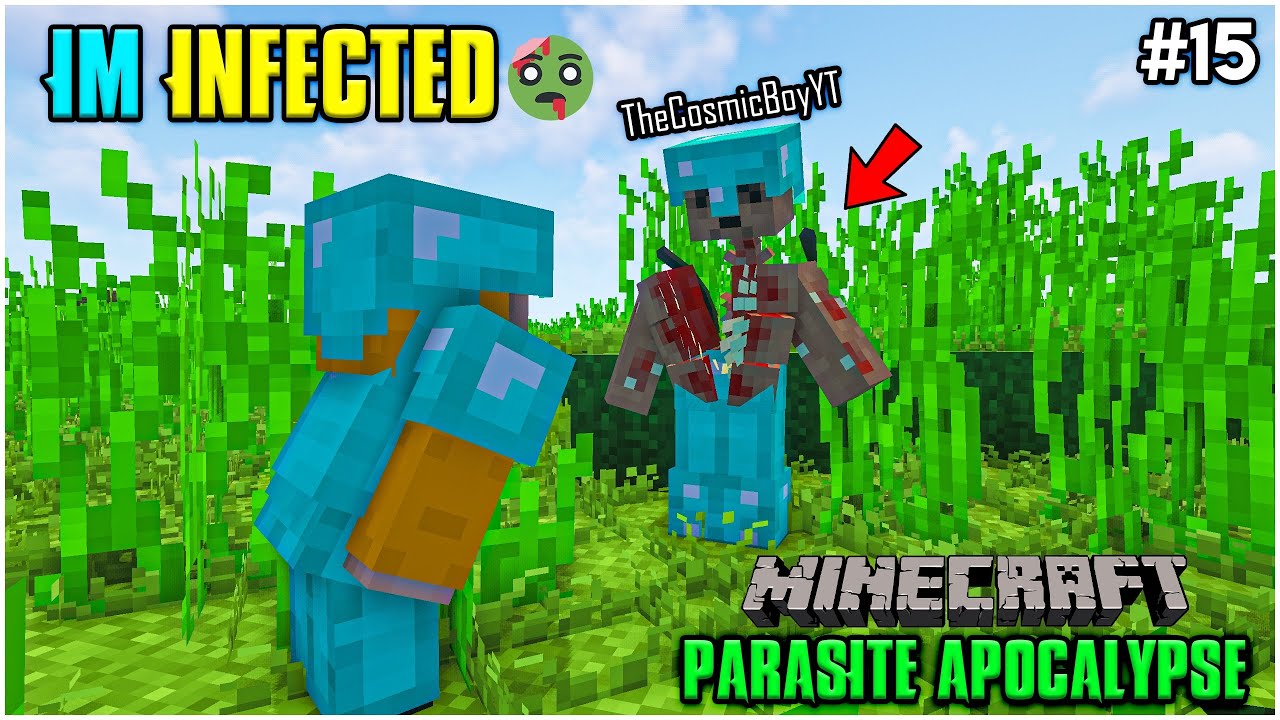 I’m INFECTED | Minecraft Parasite Apocalypse | In Telugu | THE COSMIC ...