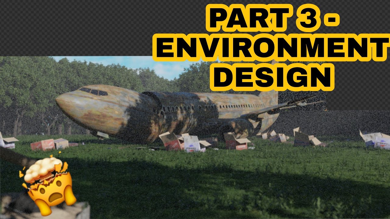 How To Create An Abandoned Plane Crash Scene In Blender - Part 3 ...