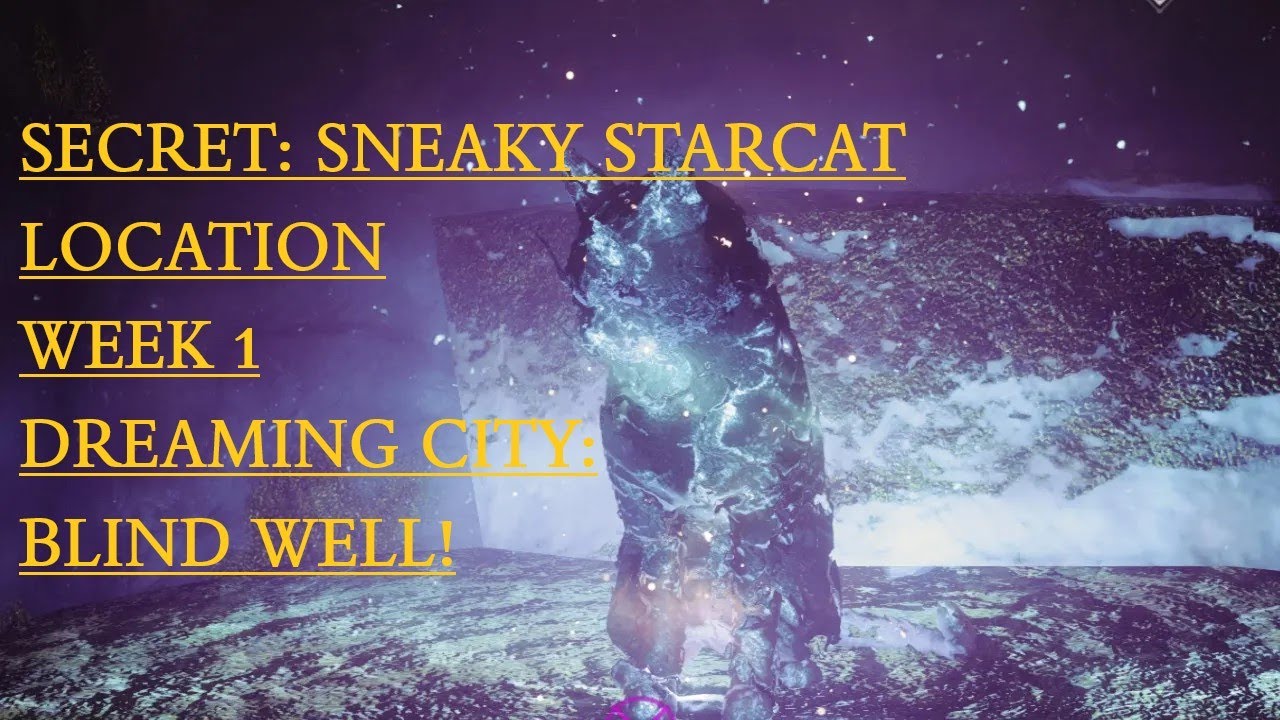 D2 Secret: Sneaky Starcat: Location Week 1: Dreaming City: Blind Well ...