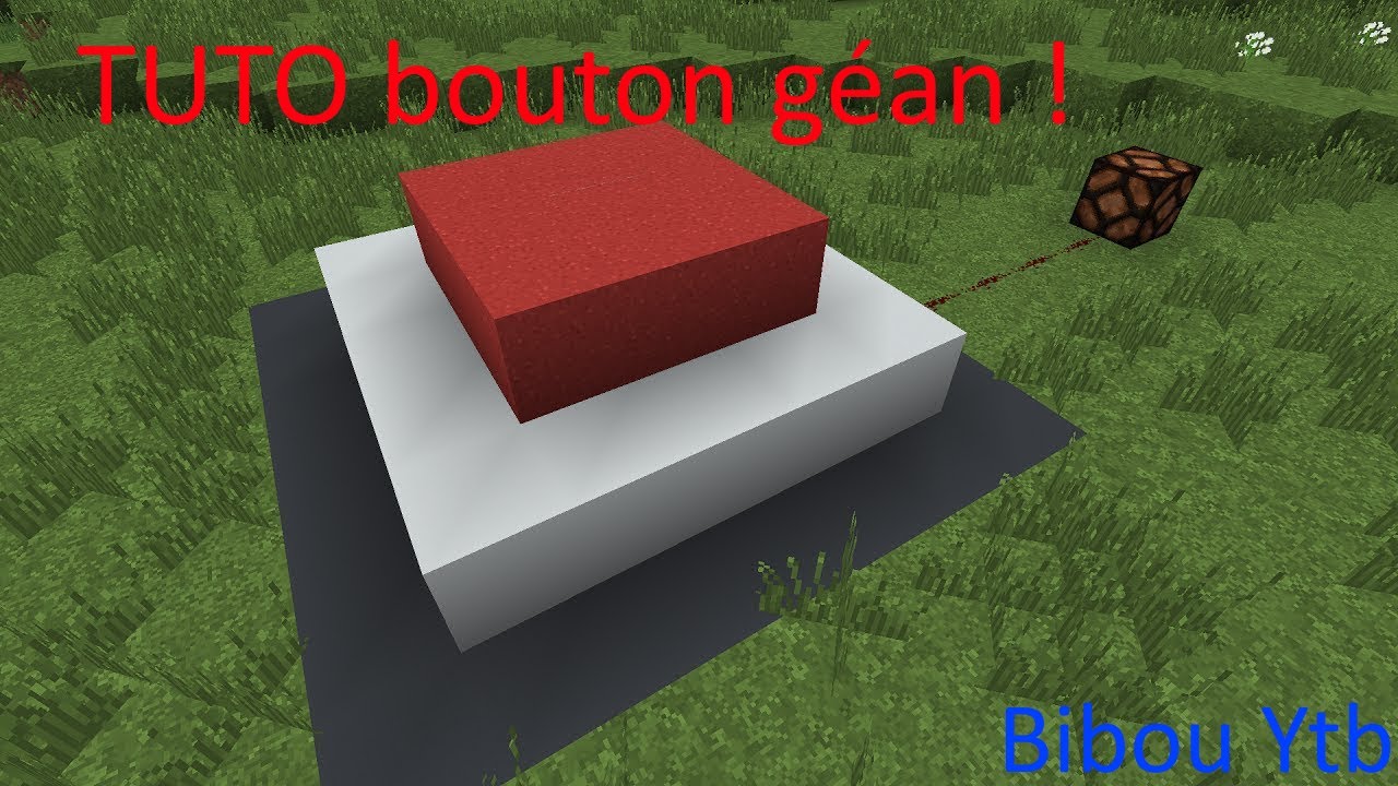 [TUTO] Bouton Géan dans Minecraft ! (Redstone Rapide 1.12.2) - YouTube