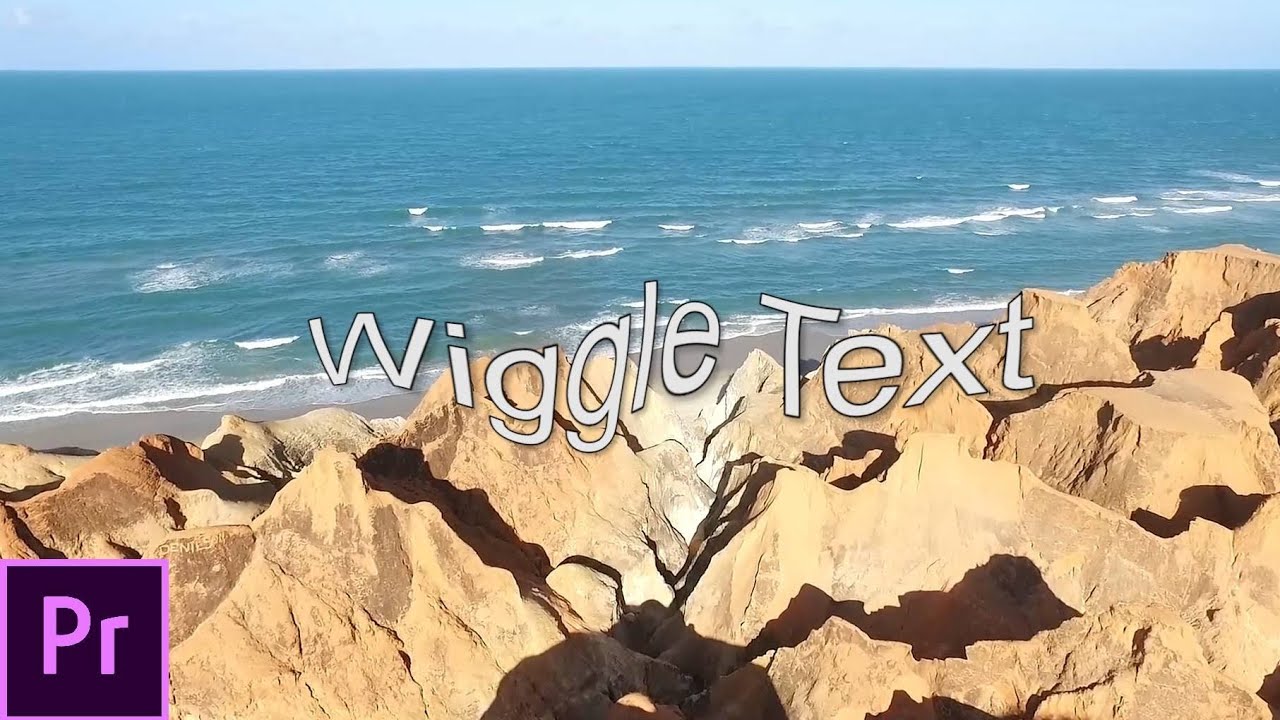 Wiggle Text Effect - Adobe Premiere Pro - YouTube