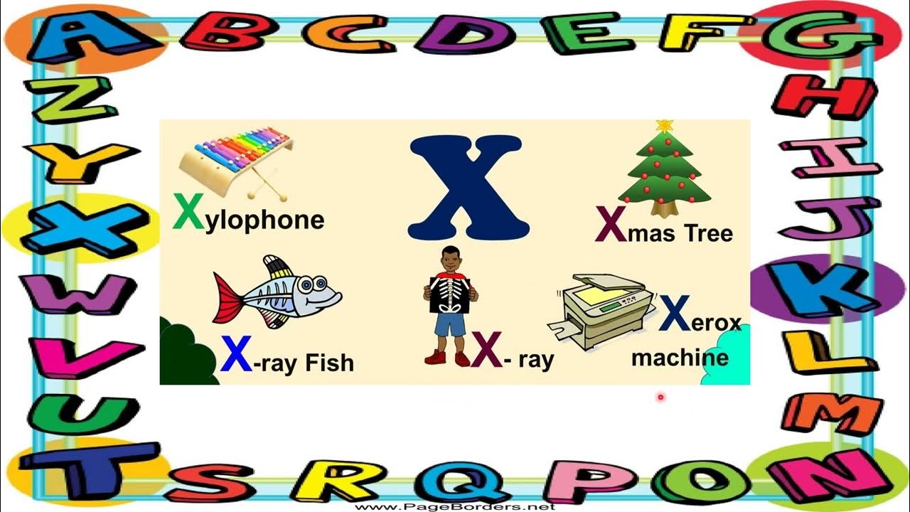 English Alphabet (Letter X- Z) - YouTube