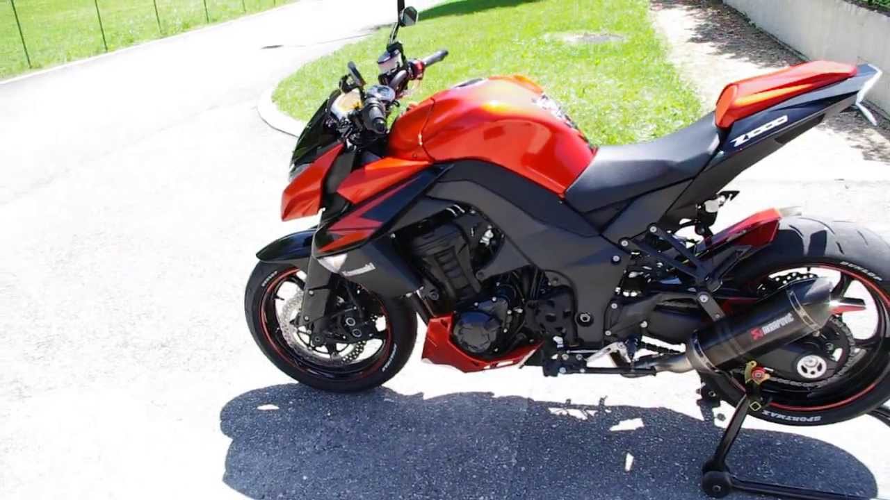 Akrapovic Racing Complete Exhaust Sound Z1000 2012 with Xenon - YouTube
