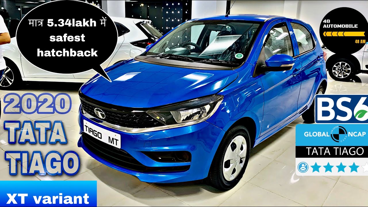 2020 Tata Tiago XT variant ||most detailed walk around video in हिन्दी ...