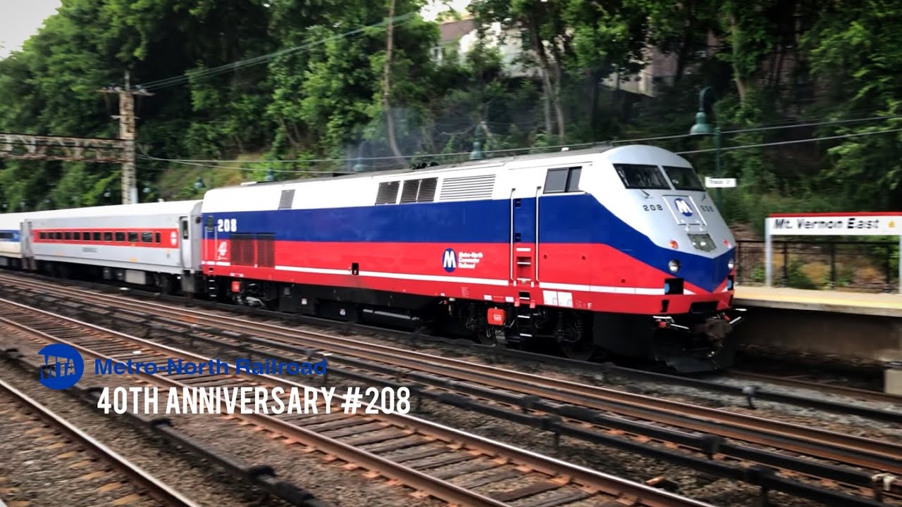 Metro-North Railroad: 40th Anniversary P32-ACDM #208 Deadheads Through ...
