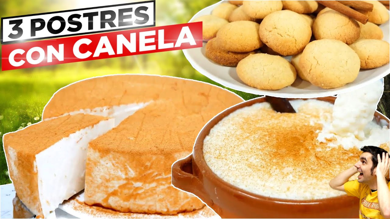 3 POSTRES de CANELA 😍🍰😋 RECETAS FÁCILES, DELICIOSAS, ANTIOXIDANTES y ...