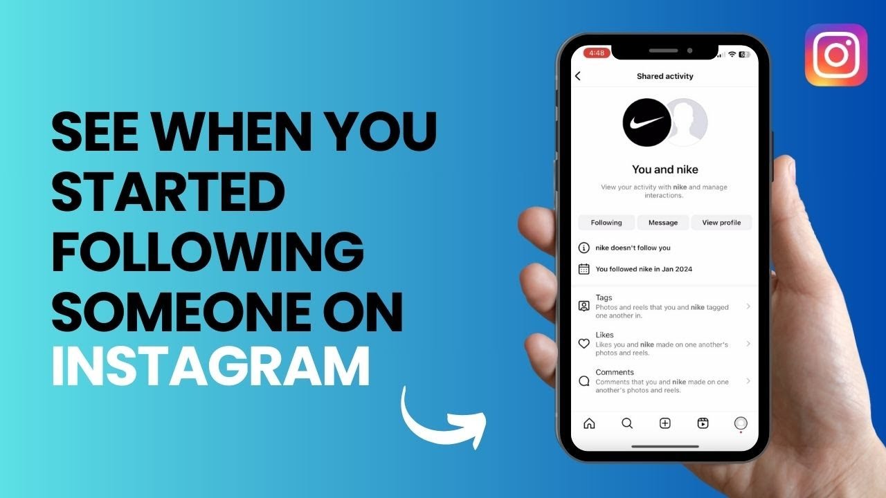 How to Check when you Started Following Someone on Instagram - YouTube