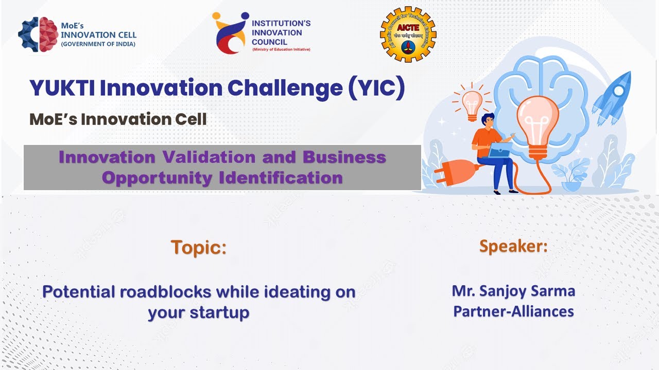 Session on Potential roadblocks while ideating on your startup - YouTube