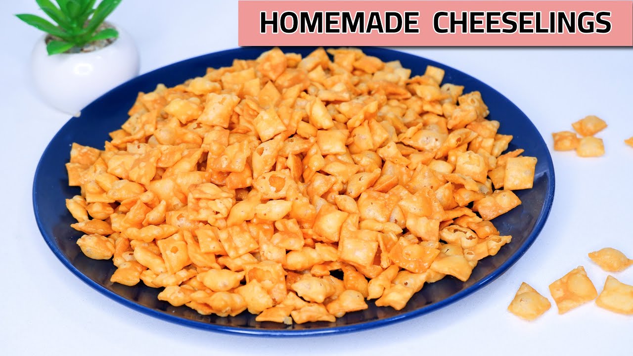 Cheeselings Recipe | Cheese Namakpara | चीझ नमकपारे | Tea Time Snacks ...