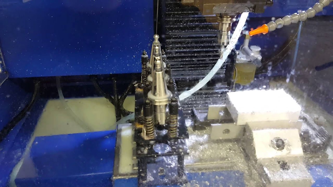 Benchmill 6000 cutting aluminum - YouTube