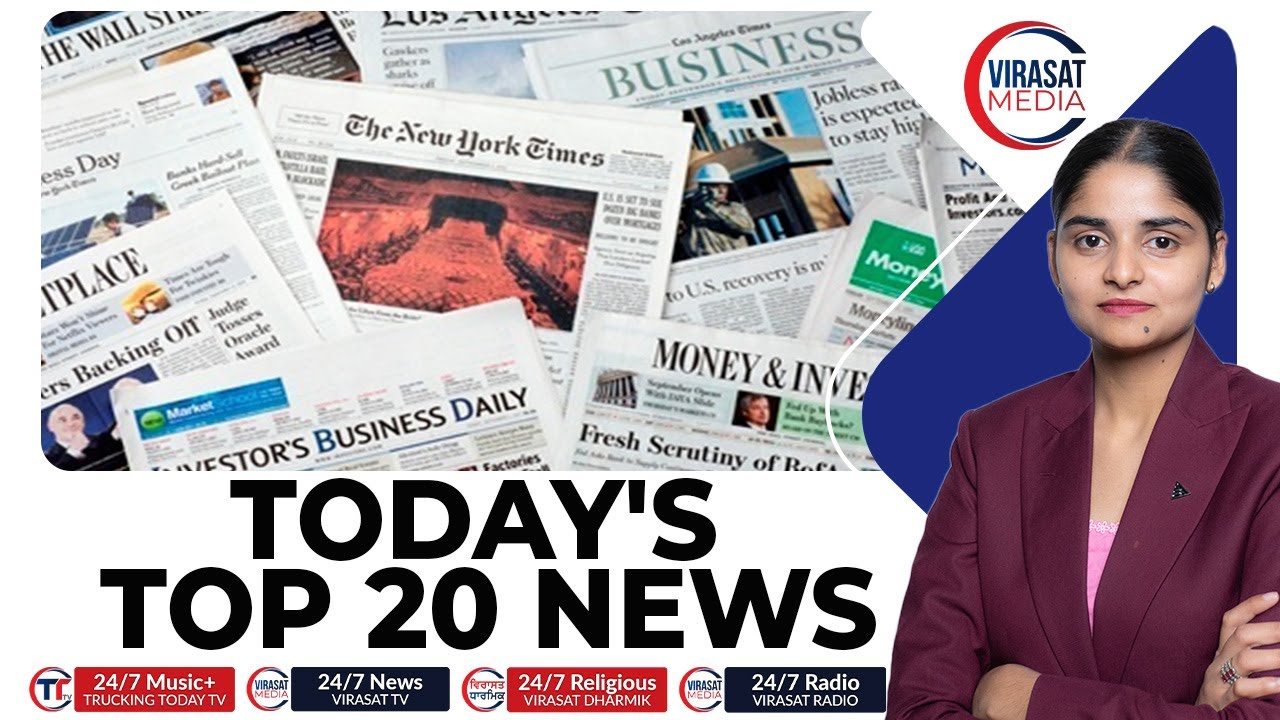 Top Twenty Headlines || 18 September 2024 || Virasat Media Canada - YouTube