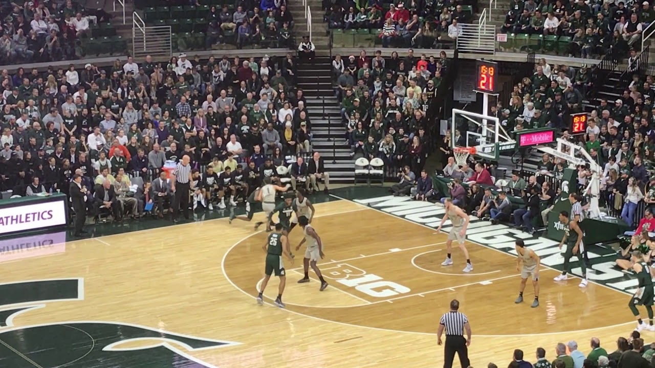 2018-2019 Michigan State Basketball action UPC Courtside Signage - YouTube