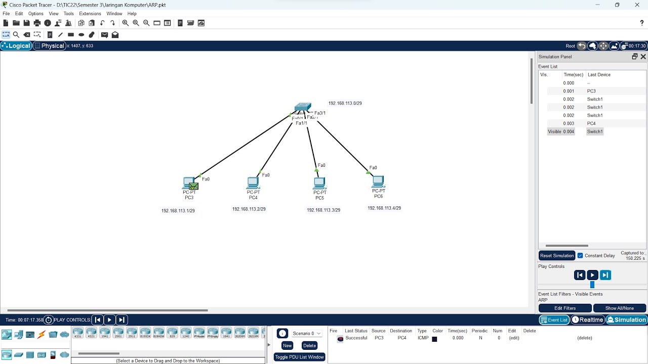 Address Resolution Protocol ARP - Cisco Packet Tracer - YouTube
