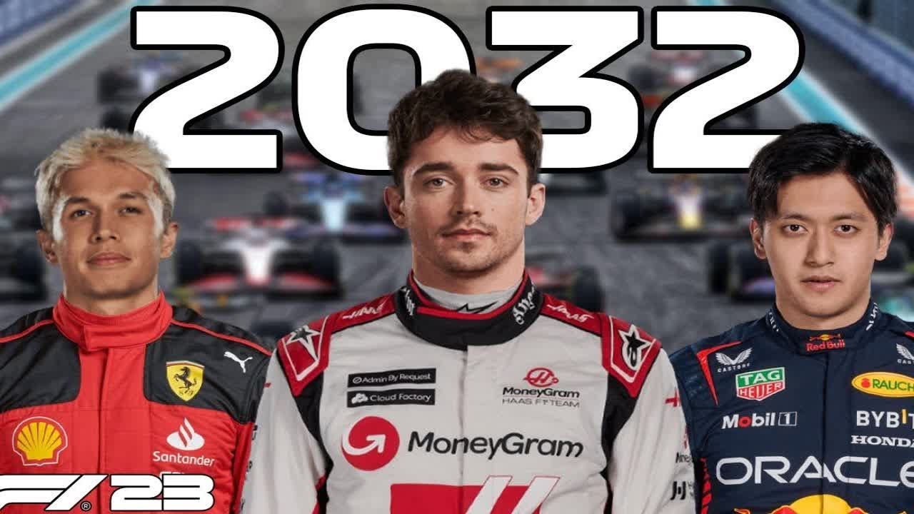 用 F1 23的生涯模式模拟未来10个赛季，谁将称霸2032？(by Webby87) - YouTube