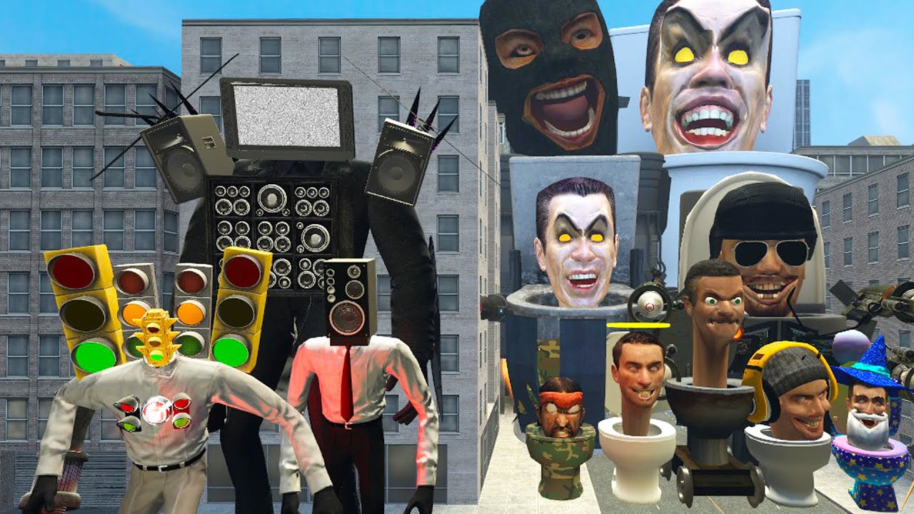 MECHA TV MAN V2.0 AND TRAFFIC MAN they set up an ambush for SKIBIDI ...