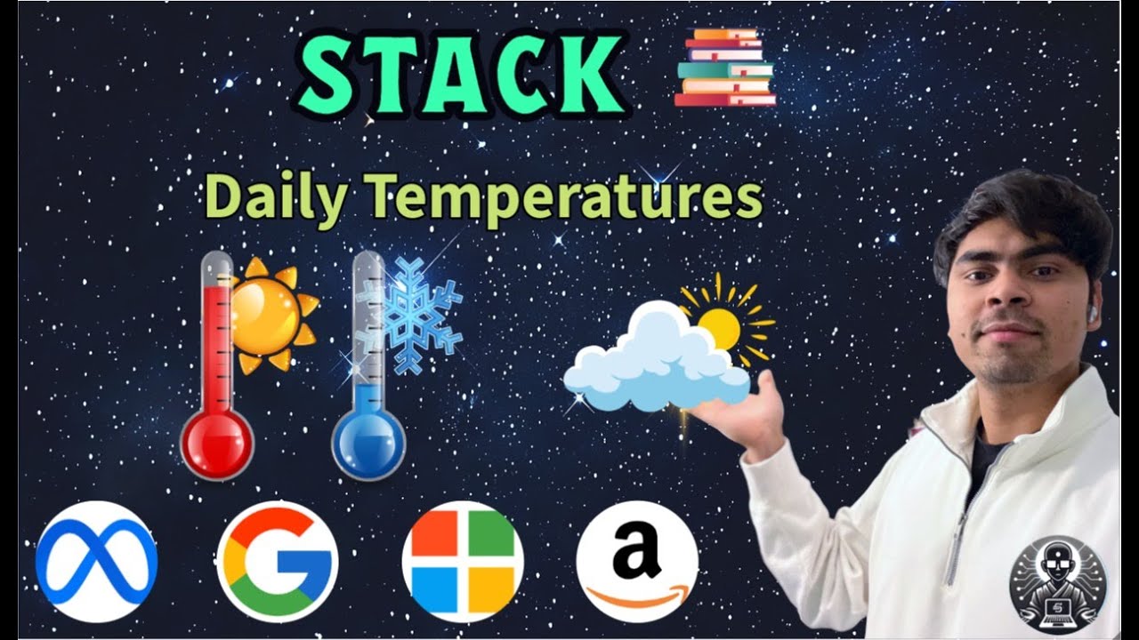 LeetCode 739 | Daily Temperatures | Monotonic Stack in Python | AlgoYogi - YouTube