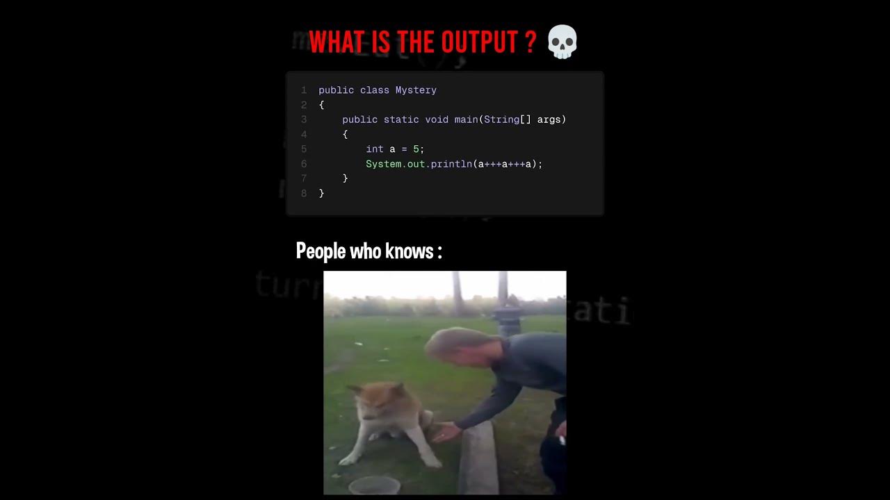 Java Logic Twist Whats The Output Most Get It Wrong Javaprogramming Javainterview