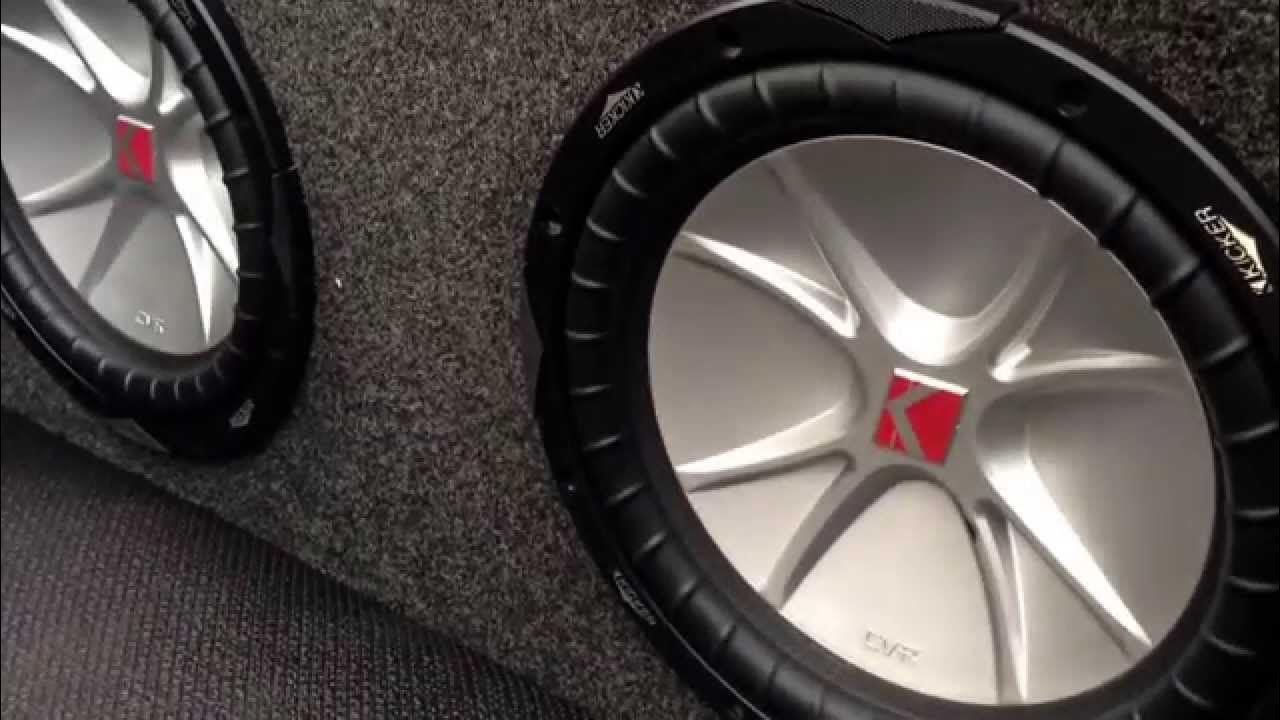 сабвуфер kicker cvr / subwoofer kicker cvr sound test trap - YouTube