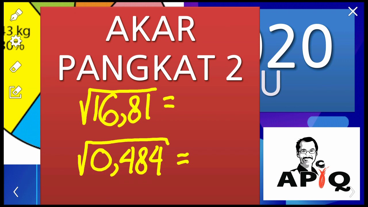 AKAR PANGKAT 2 Kuadrat Mudah Sampai Koma - YouTube