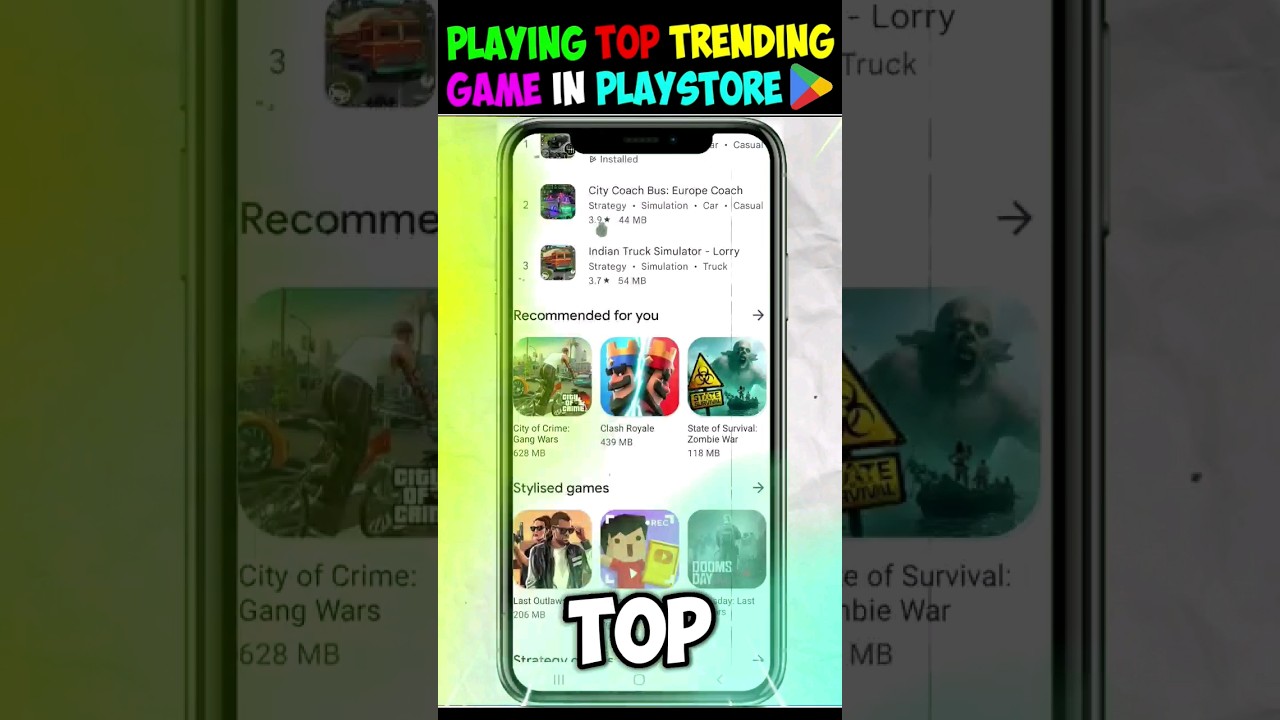 I Played Top Trending 🔥Game On Play Store 😱 | Playing The Top Mobile ...