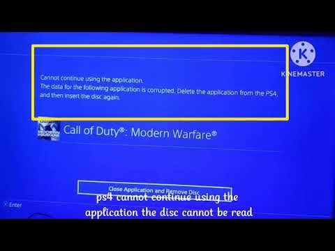 Fix PS4 Cannot continue using the Application. Make sure the disc is not damaged dirty | disc ...