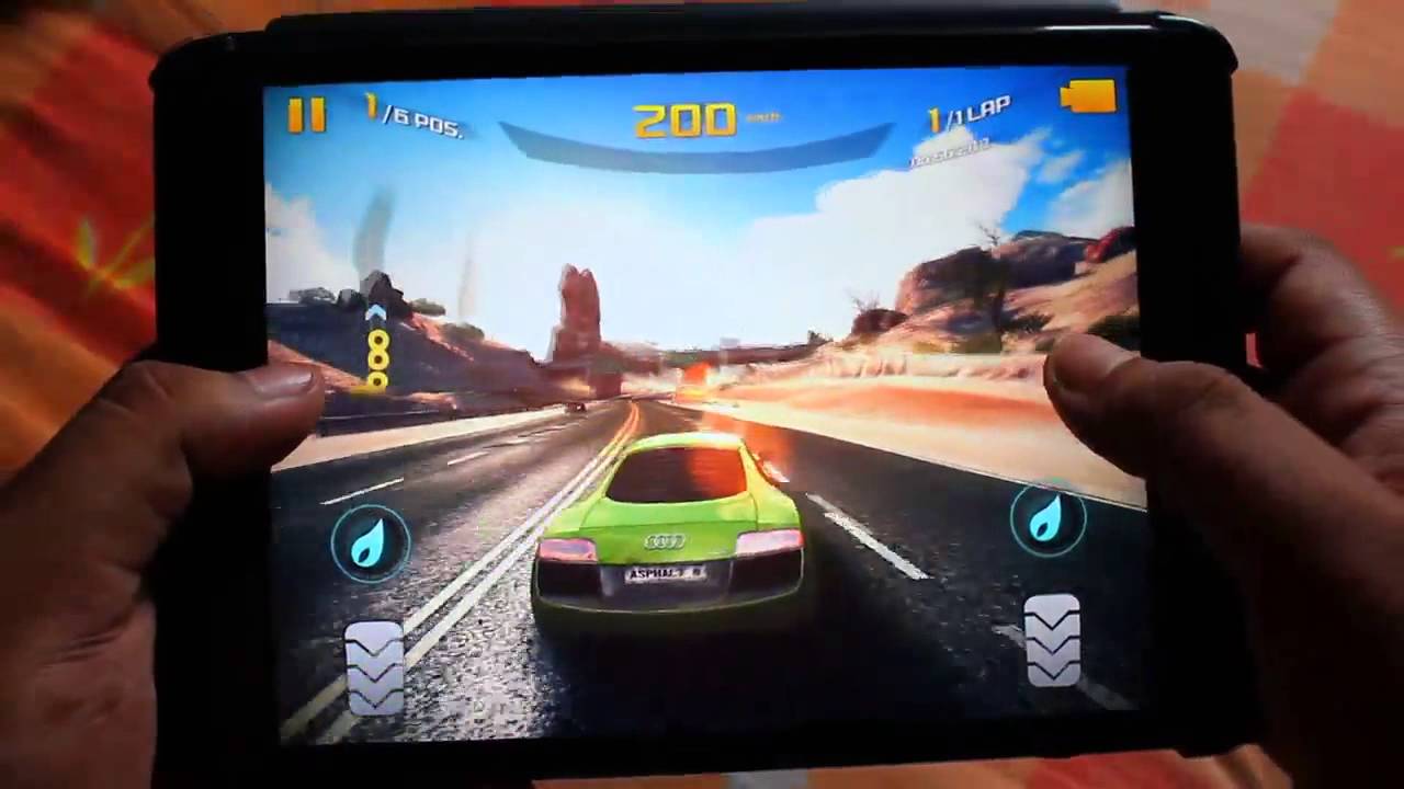 Asphalt 8 on Apple iPad Mini - YouTube