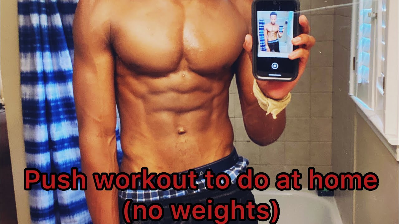 Push Workout Routine to do at home(no weights) | part of PPL series ...