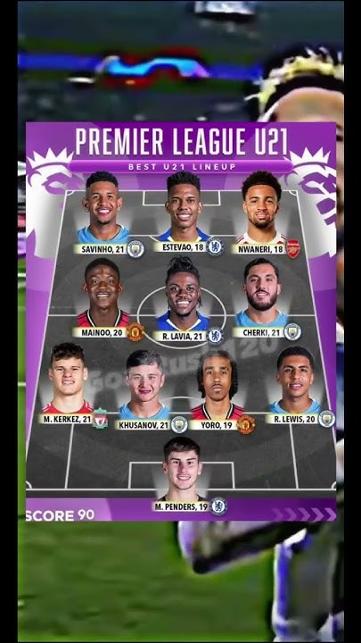 "Premier League U21 best lineup" #football #soccer #cr7 #messi #shorts #neymar - YouTube