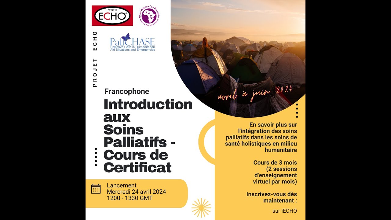 [1] - Introduction aux soins palliatifs en contexte humanitaire - YouTube