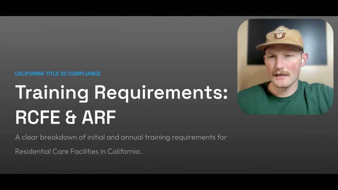 California RCFE & ARF Administrator and Staff Initial and Ongoing ...