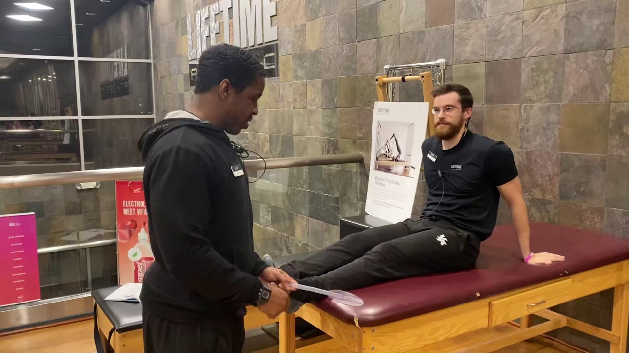 Goniometer Ankle Dorsi Flexion - YouTube