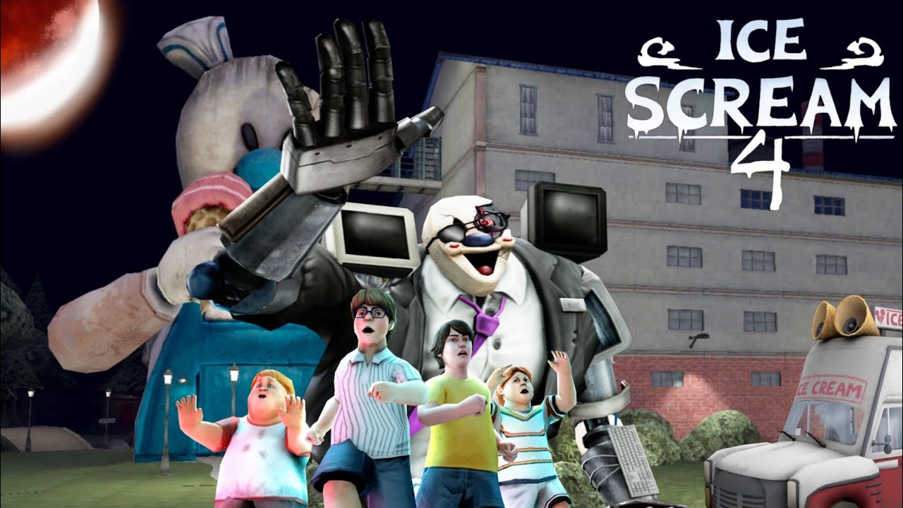 Ice Scream 4 Boris vs Ice Cream Uncle Game Over - YouTube