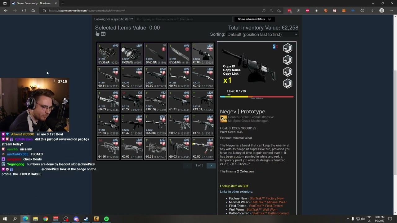 ohnePixel checks out a monochrome themed inventory - YouTube