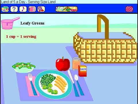Dole 5 A Day Adventures Gameplay: Serving Size Land - YouTube