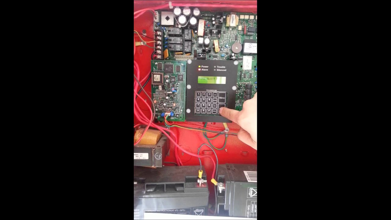 Fire panel Bosch D7024 test - YouTube