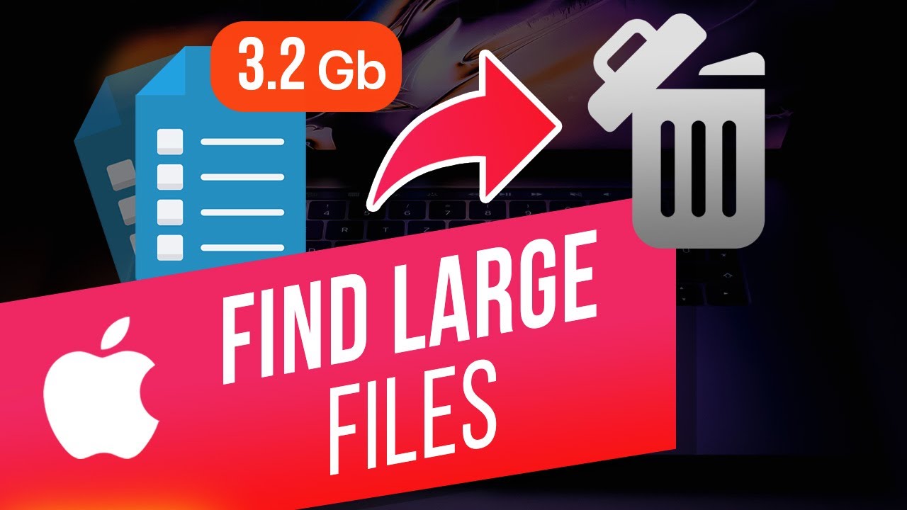 Mac OS: Find and Delete Large Files on Hard Drive | Find Items Based on ...