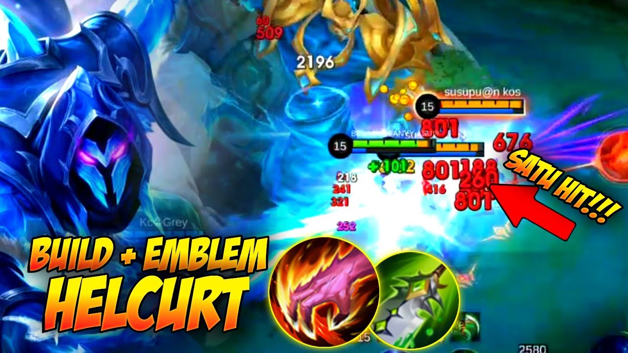 BEST BUILD + EMBLEM HELCURT SATU HIT!!! BUILD HELCURT TERSAKIT - ITEM ...