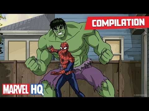 Spider-Man & Hulk Team-Ups 🕷️💪 | Ultimate Spider-Man | @MarvelHQ