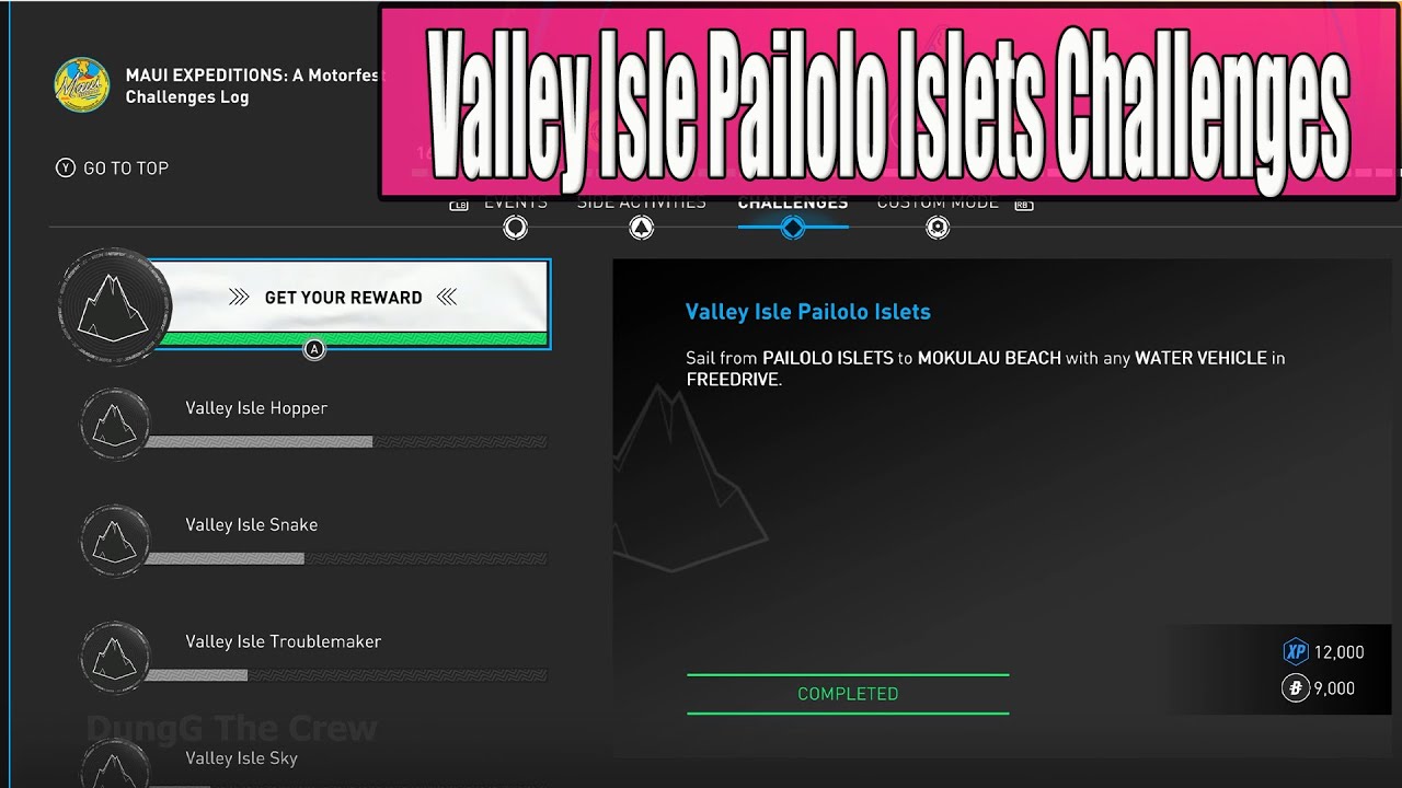 The Crew Motorfest Valley Isle Pailolo Islets Challenges - Pailolo ...